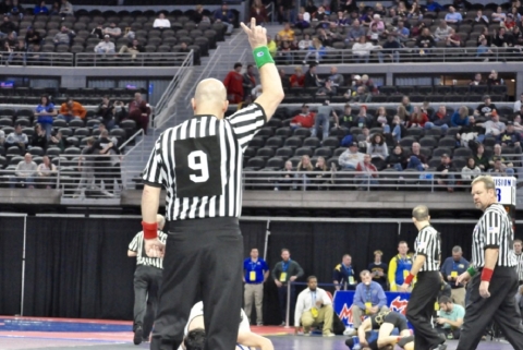 Be the Referee: Wrestling Start Position | Michigan High School ...