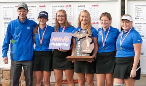 NorthPointe Pulls Away for 1st Girls Golf Title | Michigan High School ...